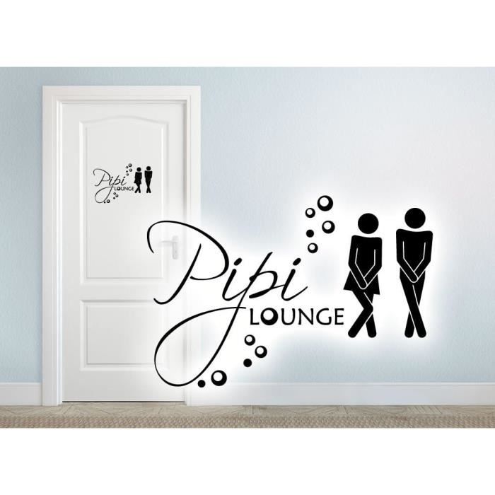 G019 Autocollant Wc Homme-Femme Pipi Lounge Sticker Mural Salle De ...