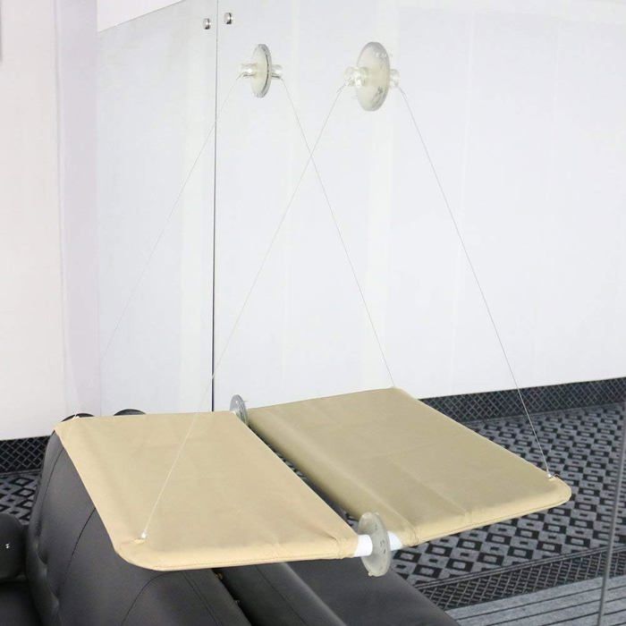 Hamac de chat monté sur fenêtre-Hamac de chat à ventouse pour perche ...