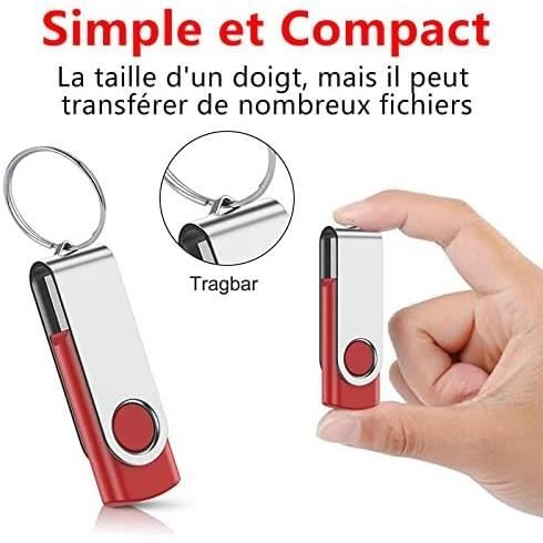 Cle USB 4GB Lot 2 Clé USB 2.0 Flash Drive Mémoire Stick Stockage ...