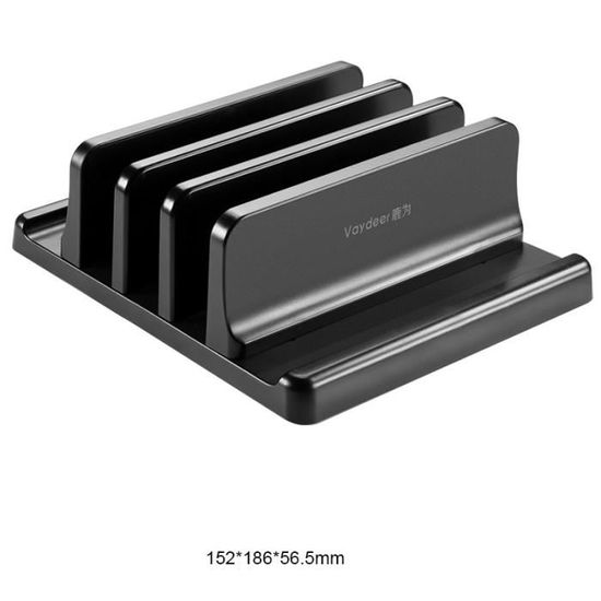 Trois créneaux - Support vertical en plastique pour ordinateur portable ...