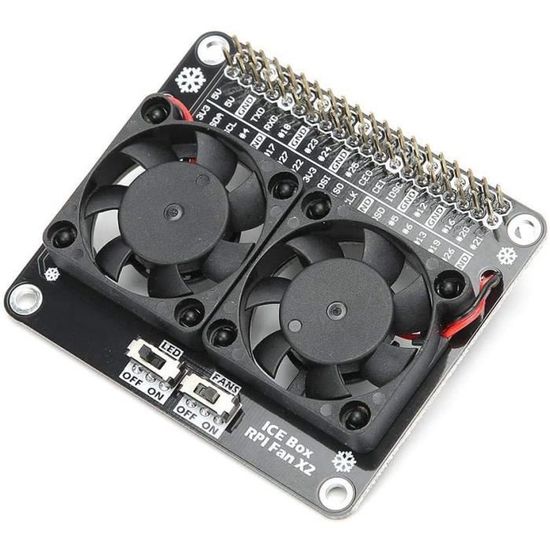 Radiateur - Refroidissement Raspberry Pi Carte D Extension Dissipateur Chaleur Led Double ...