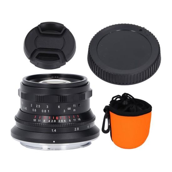 Shipenophy Objectif de portrait pour appareil photo 35mm F1.4 avec ...