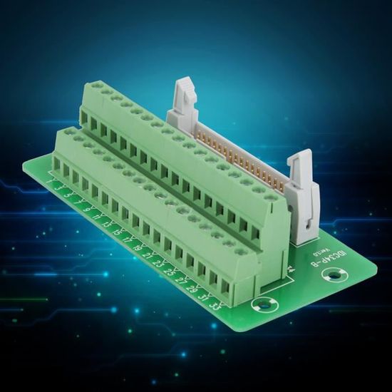 Vvikizy Adaptateur Interface PLC Breakout Board Header Mâle 34Pin ...