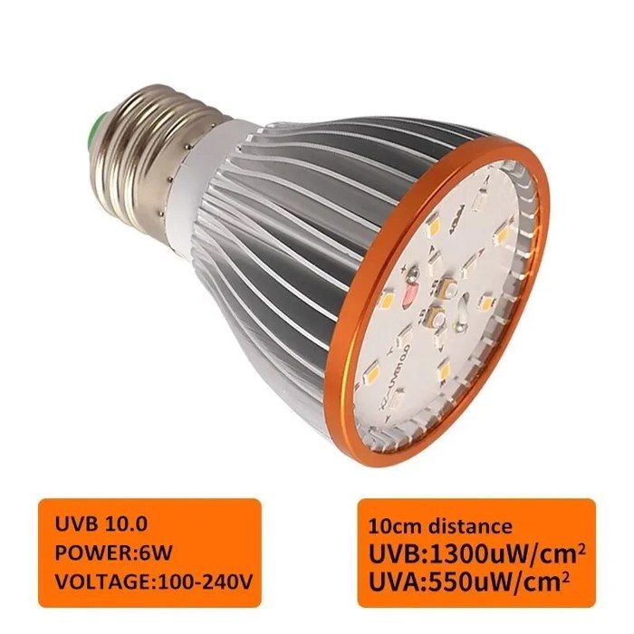 Ampoule LED à Spectre Complet pour Reptile,Lampe UV,Tortue,Lézard ...