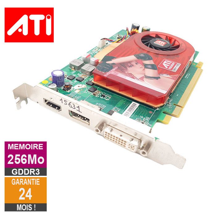 Carte graphique AMD ATI Radeon HD 3650 256Mo GDDR3 PCI-e DisplayPort ...