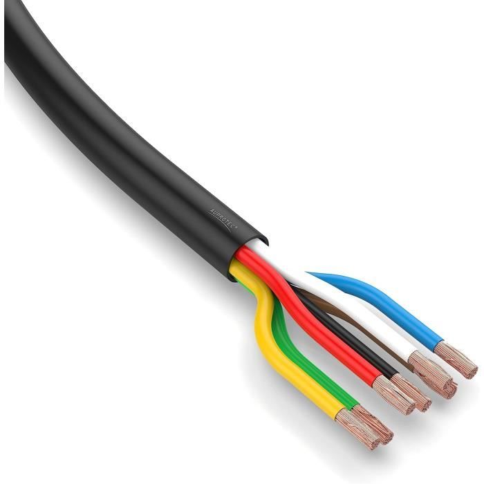 Câble Multiconducteur Pour L'Automobile-Remorque 5M, 10M, 20M Ou 50M ...