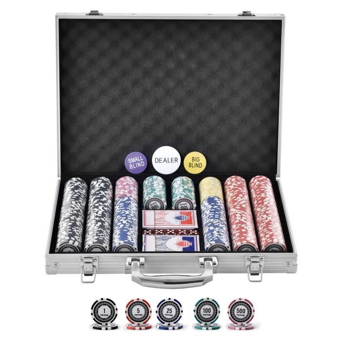 Kit de Poker Ultimate Complet - VEVOR - 500 jetons -Dimensions du jeton ...