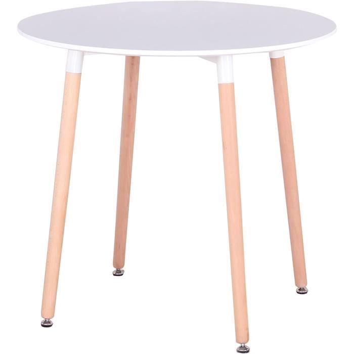 Table de Salle à Manger, Table de Cuisine Ronde Moderne Nordique avec ...