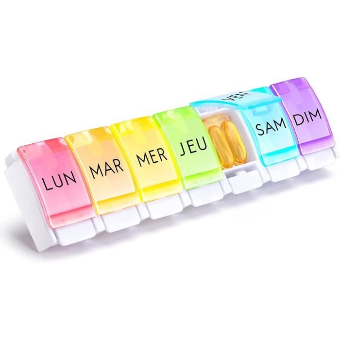 Pilulier Semainier Français 7 Jours - Boîte à Pilules Boîte à ...