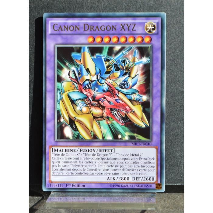 Carte YU-GI-OH MIL1-FR040 Canon Dragon XYZ (XYZ-Dragon Cannon) - Rare ...