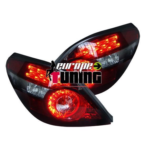 Feux arrières design, rouge, LED 207cc, 06-12 LED /rouge pour: Peugeot ...