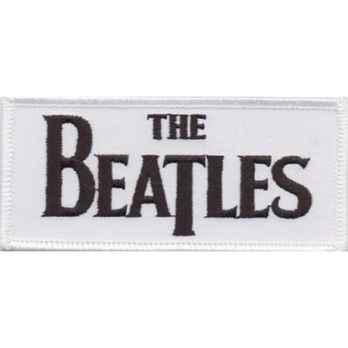 The Beatles Blanc Drop T Logo officiel Patch (9cm x 4cm) - Cdiscount ...