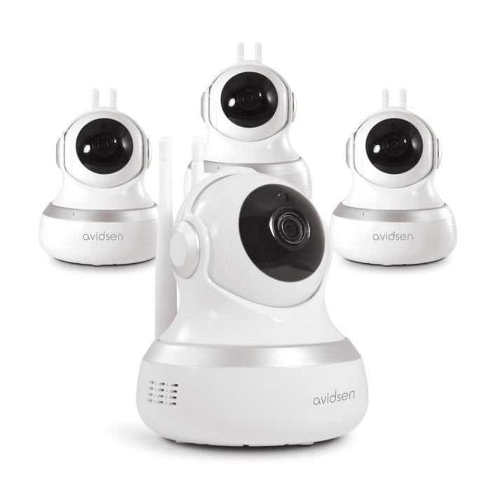 Caméra de surveillance intérieure Avidsen IP Wifi 720 P - 360 ...