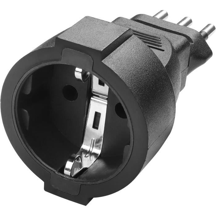 Eu De Vers It Travel Plug Adapter Type-L Schuko Adaptateur Secteur Vers ...