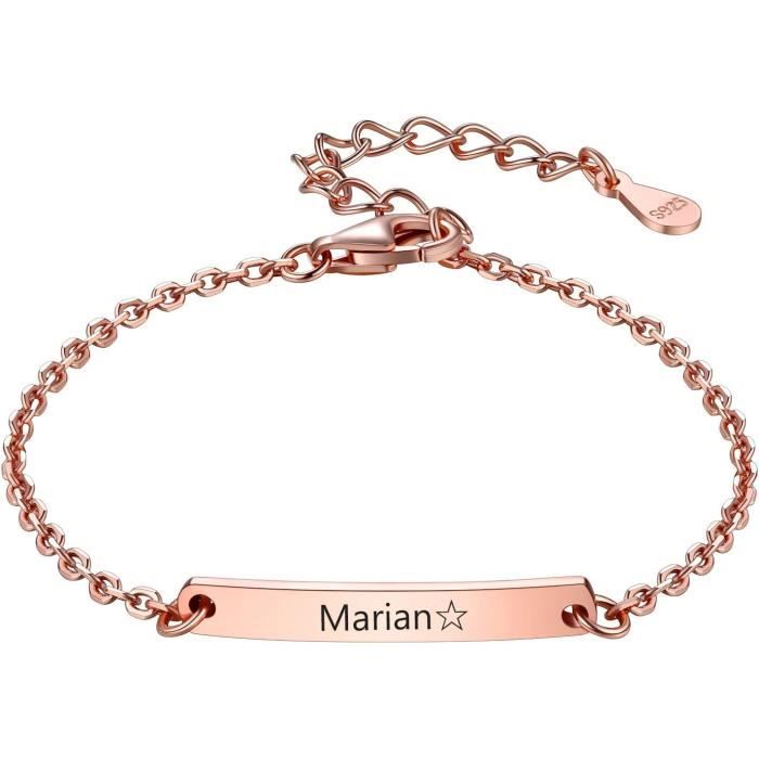 Gourmette Bébé Fille En Vermeil 10Cm, Bracelet Identification ...
