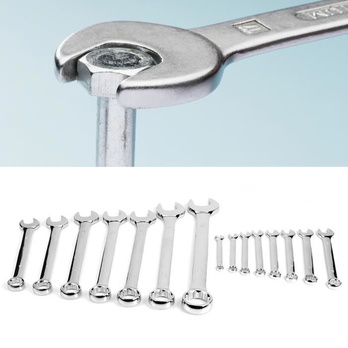 Cikonielf clé à douille à cliquet Clé à cliquet, 15 pièces/ensemble Clé ...