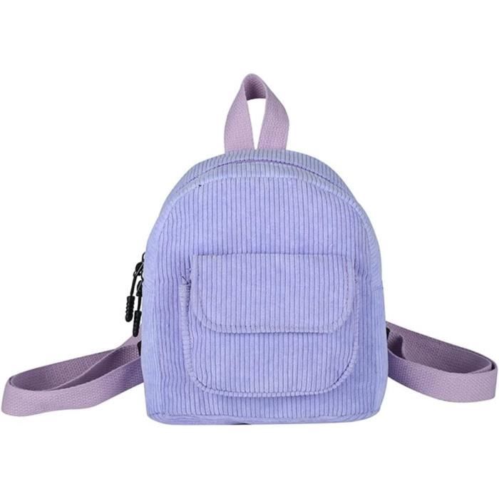 Mini Sac À Dos Tendance Pour Femme - Solide Petit Sac À Dos Simple Et ...