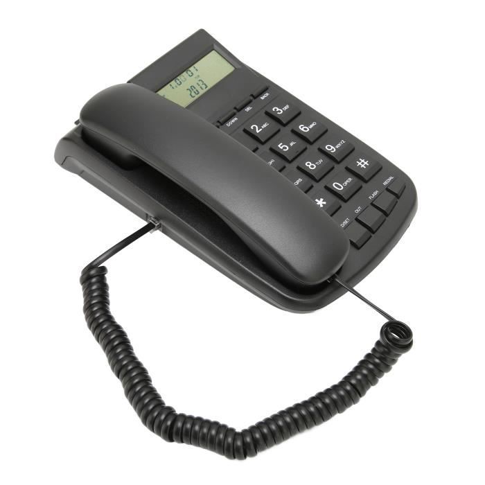 Téléphone Filaire Avec Haut-parleur écran/boutons Inclinables Extra ...