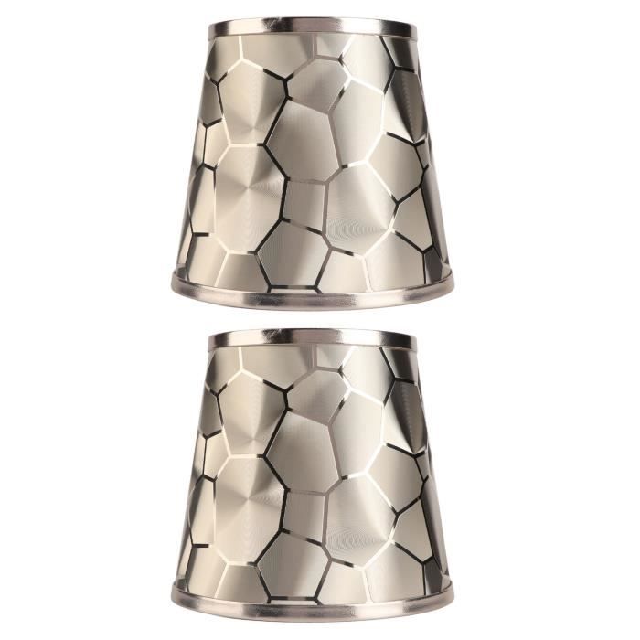 HURRISE Abat-jour de tambour 2 pièces tambour abat-jour E14 PVC moderne ...