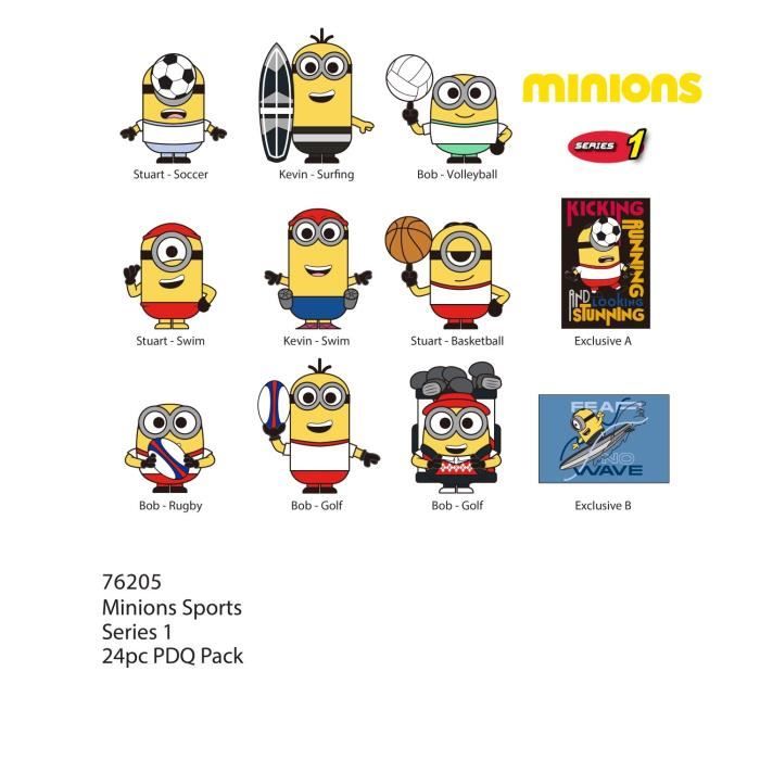 Accessoire - MONOGRAM - MINIONS SPORTS - Series 1 - 3D Foam Bag Clip ...