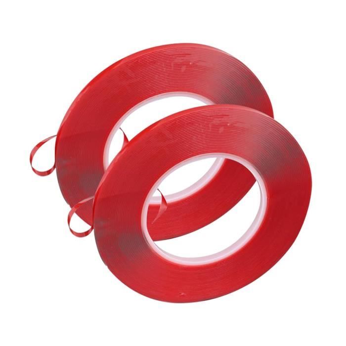 Lot De 2 Double Face,Ruban Adhésif Extra,Fort Transparent Adhesif,Colle ...