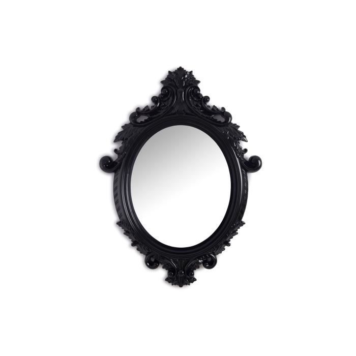 Miroir baroque noir - Achat / Vente pas cher