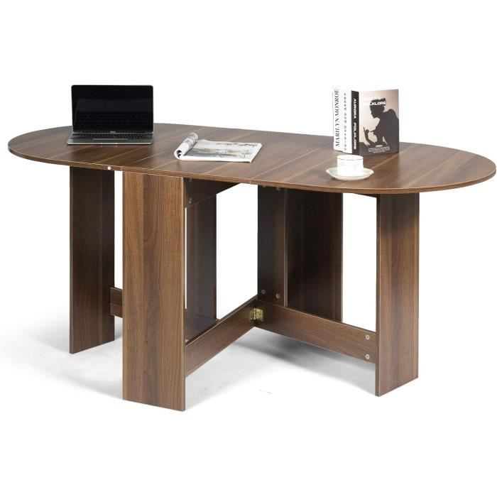 EAMADE Table de Salle à Manger Pliable pour 4-7 Personnes, Table de ...