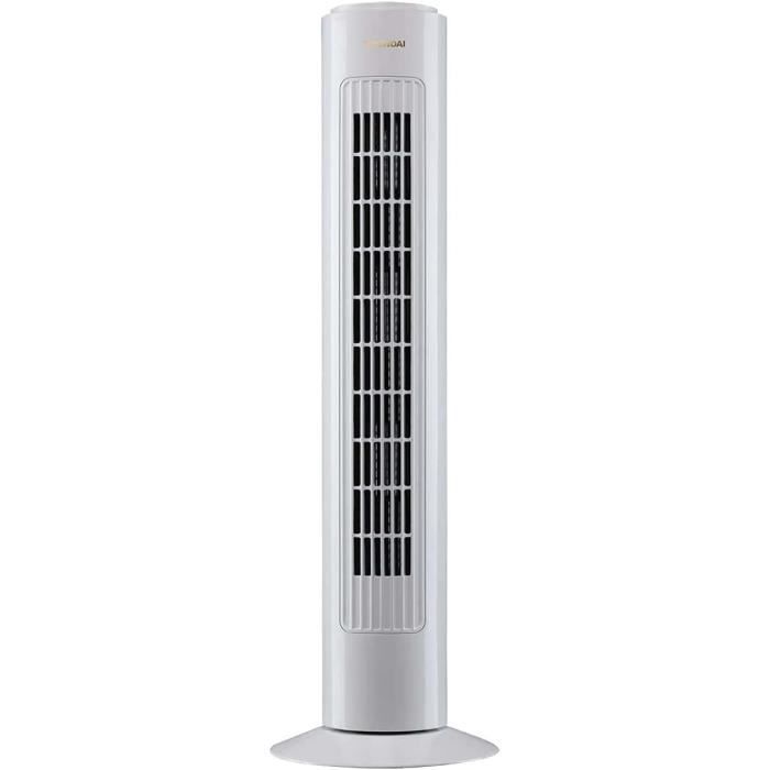 Ventilateur Colonne Moderne 29" 50W 3 Vitesses - Rotatif[c2239 ...