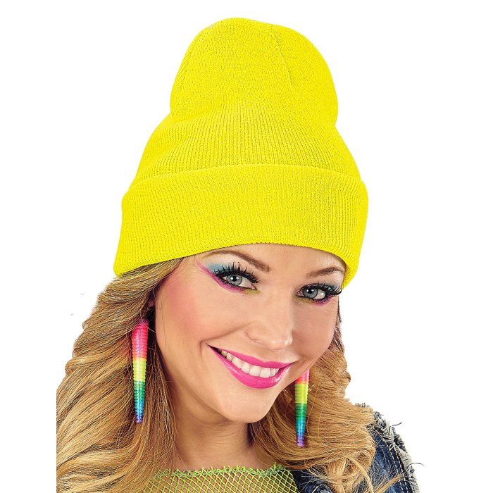 Chapeau Jaune Fluorescent - WIDMANN - TU - Adulte - Carnaval ...