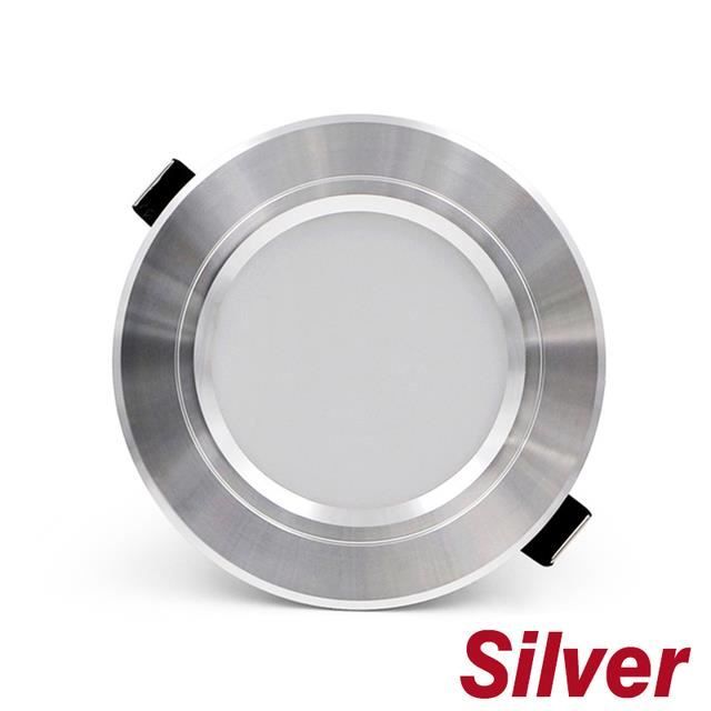 Downlight,Silver Body-9W-Warm white--Spot Lumineux Led Doré-argenté ...