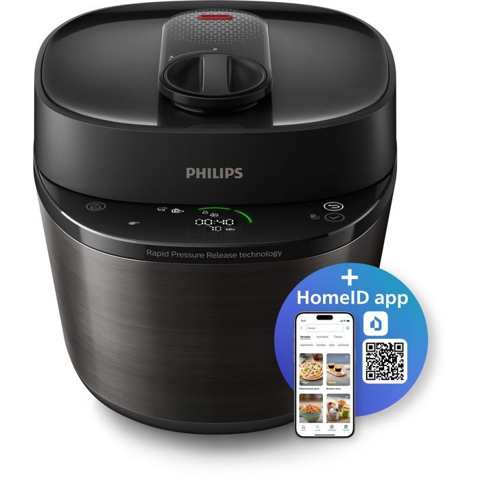 Autocuiseur multifonctions - PHILIPS - HD2151/40 - 5L - 1000W - Noir ...