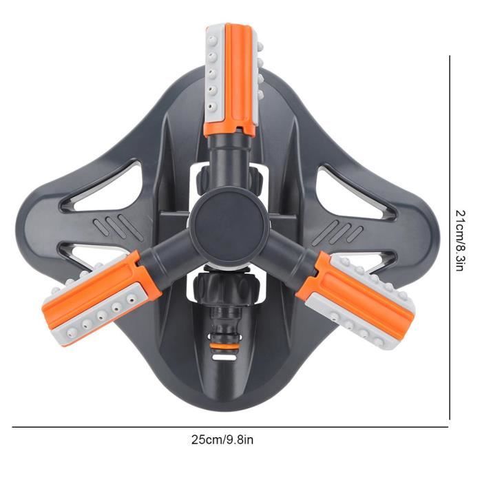 Garosa arroseur rotatif 3 bras automatique 360 degrés Rotation arroseur ...