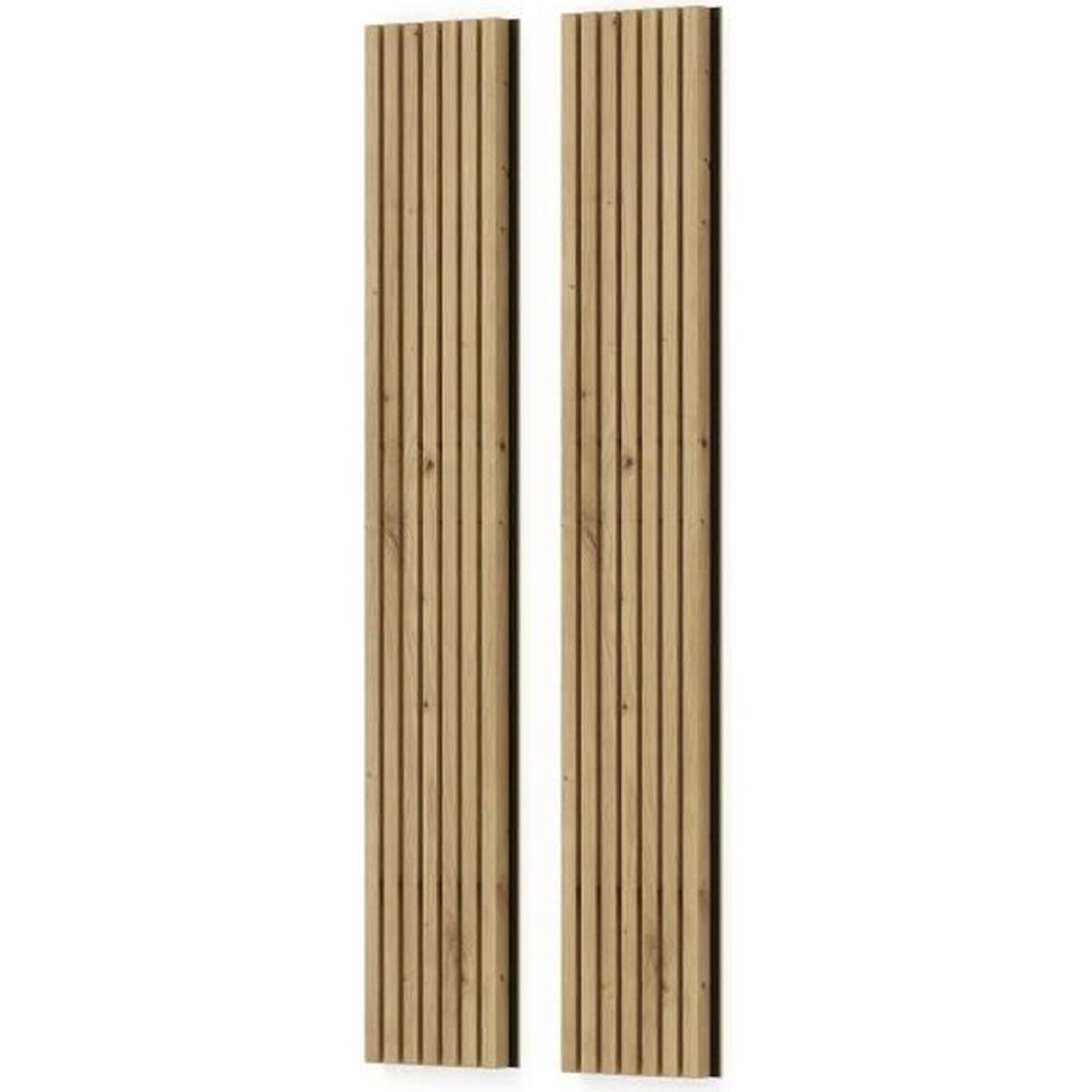 Panneaux muraux décoratifs Auris 137 cm lot de 2 panneaux, lamelles MDF ...