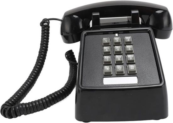 Téléphone Fixe Traditionnel,Téléphone Filaire Rétro avec Volume de ...