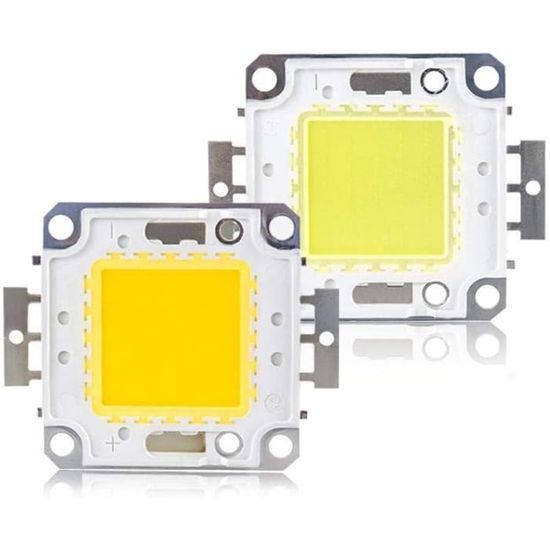 10W 20W 30W 50W 100W puce LED COB DC 9-12V 30-36V perles de Diode à matrice intégrée bricolage ...