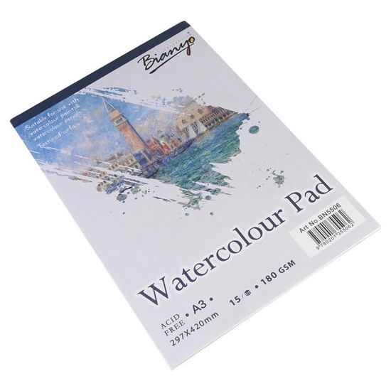 GOTOTOP papier à croquis A3 artiste carnet de croquis papier aquarelle ...