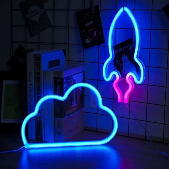 Mreechan Neon Lights,Suspendus Neon Lights USB-Batterie Lampe Neon ...
