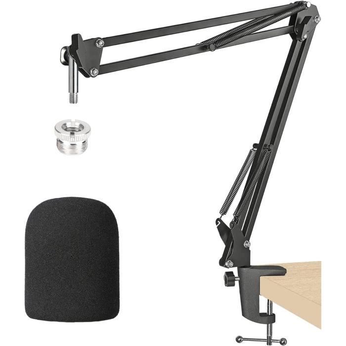 Support Microphone Professionnel Réglable avec Bonnette Micro ...
