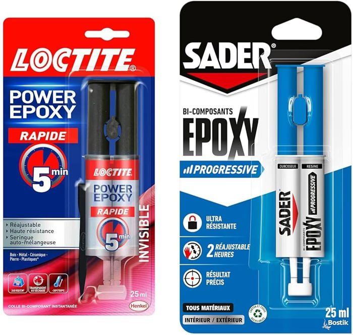 Colle Power Epoxy Rapide 5 Minutes 25 ml,Colle epoxy réajustable,colle ...