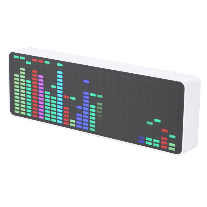 Affichage du spectre musical à LED RVB coloré, 1624 segments, niveau de ...