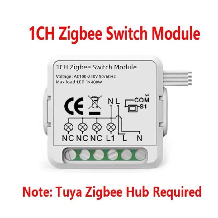 Zigbee 1CH-Tuya Smart WiFi-Zigéquation Switch Tech, disjoncteur ...