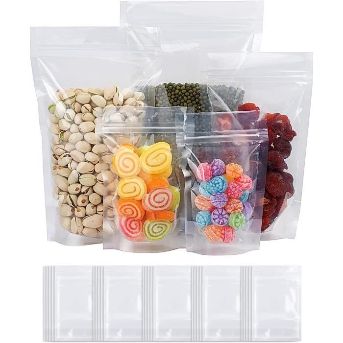 Sachet Alimentaire, Sac Plastique Transparent, Sachet Refermable ...