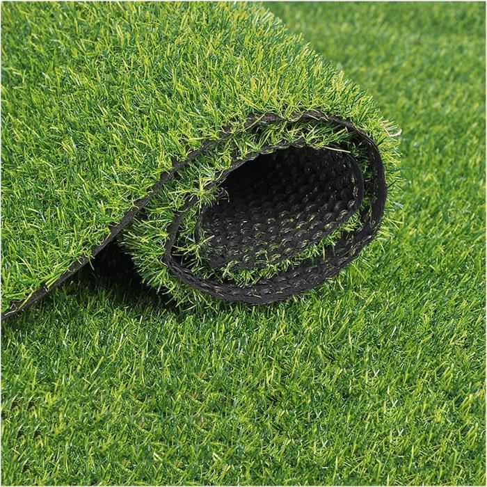 Herbe Artificielle Pelouse À Gazon De Gazon D'Herbe Épaisse Tapis De Gazon Synthétique Intérieur ...