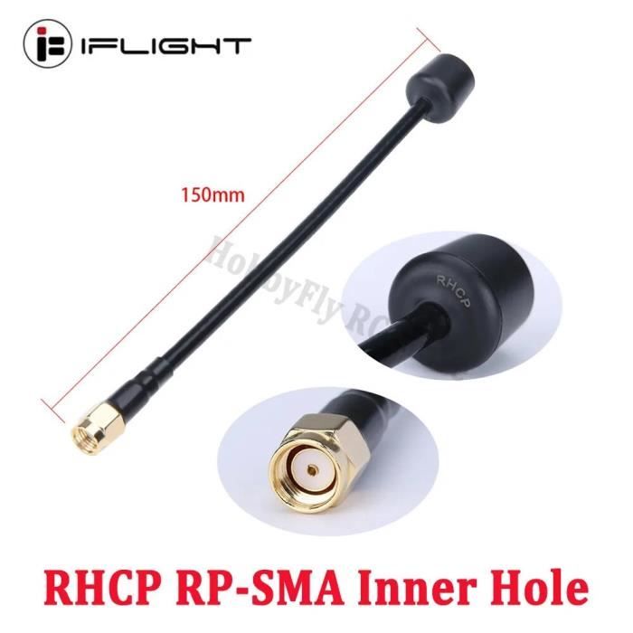 RHCP RP-SMA - Antenne 3Dbi 5.8-5000 MHz 6000mm RHCP LHCP longue ligne ...