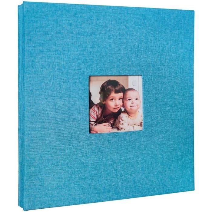Album Photo Adhesif - ALBUM PHOTO - Album De Photos En Lin - Bleu - 1 ...