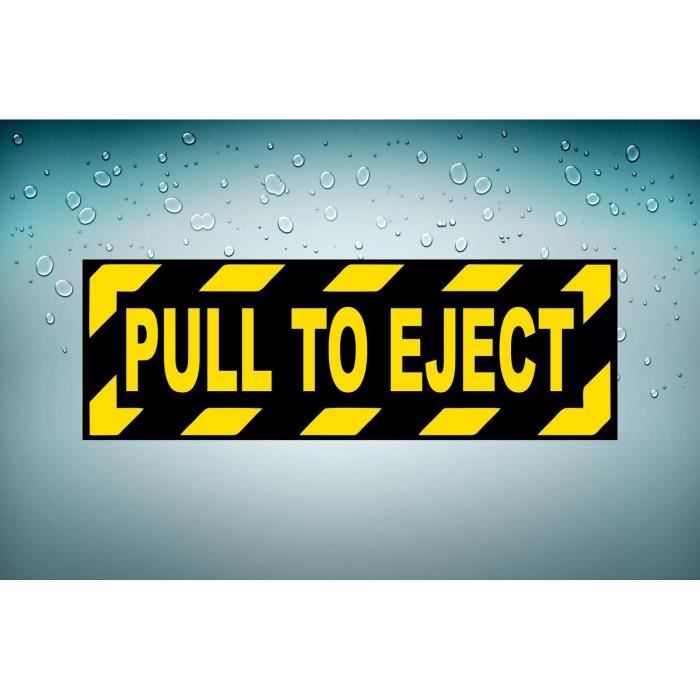 Autocollant sticker avion aviation pull to eject - Cdiscount Maison