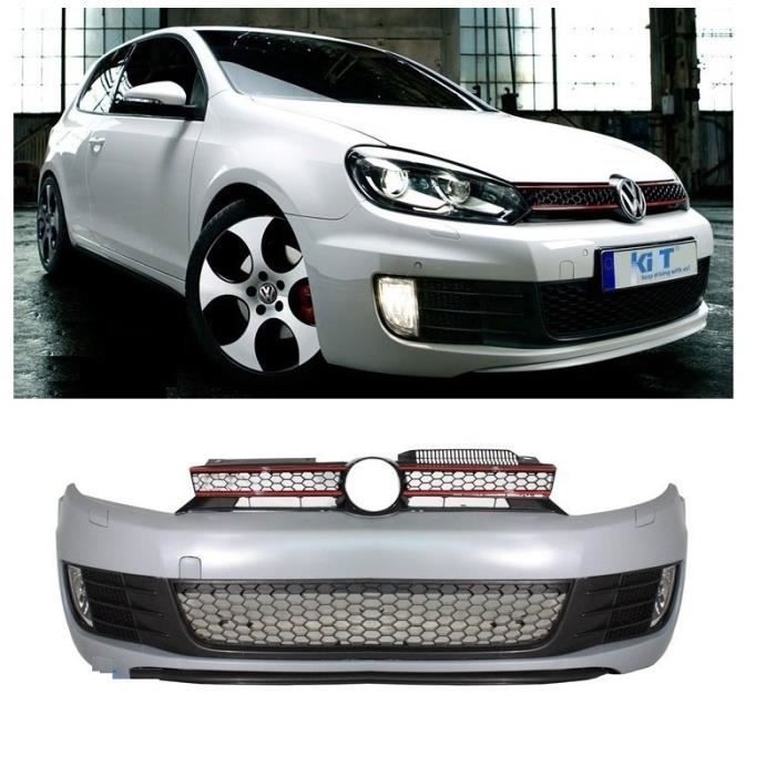 PARECHOC PARE CHOC AVANT POUR VW GOLF 6 LOOK GTI EN ABS + 2 ...
