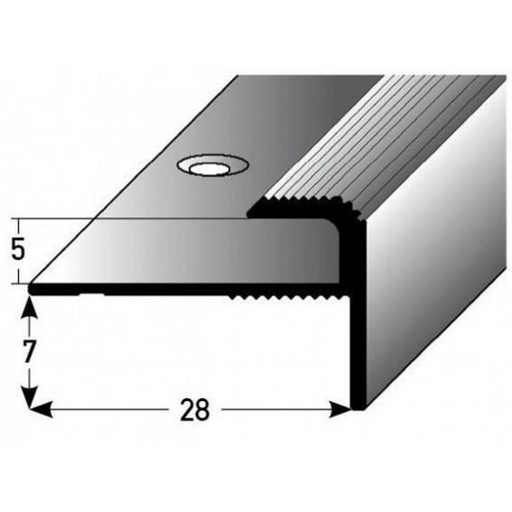 Profilé à emboîter | nez pour revêtement design | Aluminium anodisé | A ...