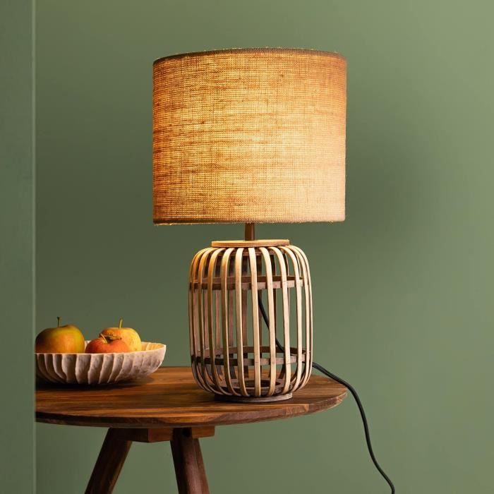 Lampe De Table Décorative Lampe De Table Style Nature Avec Interrupteur ...