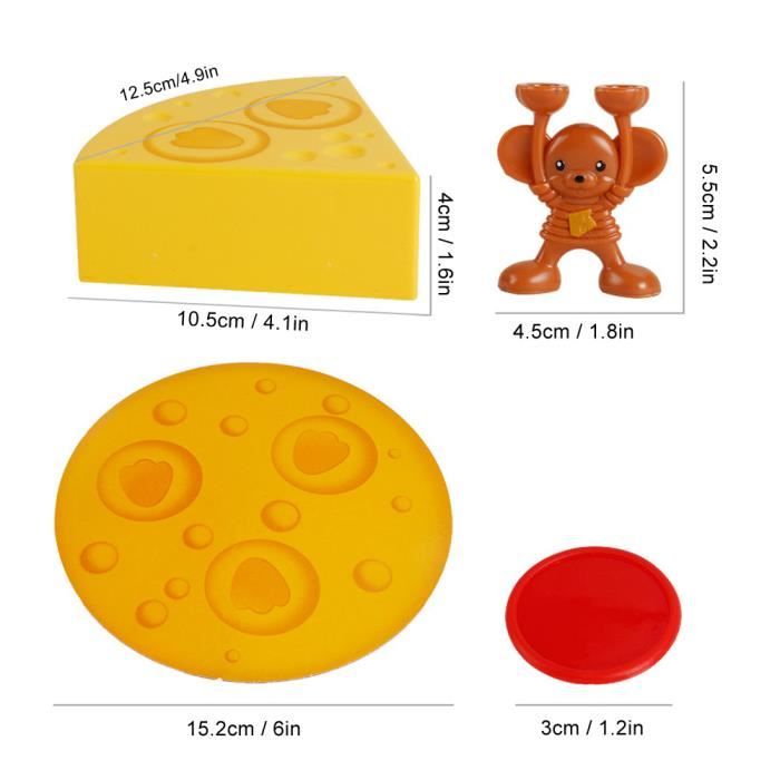 ESTINK Jeu de souris au fromage empilées Stacked Cheese Mice Game ...